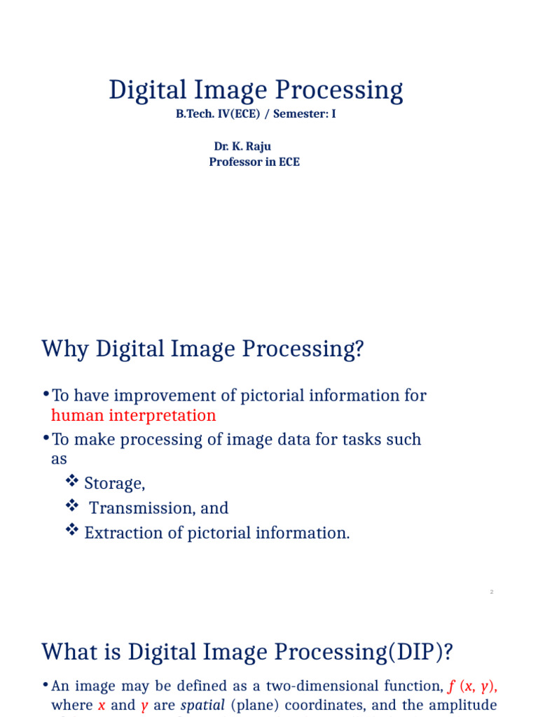 r20 Dip Ppts | PDF | Signal Processing | Imaging