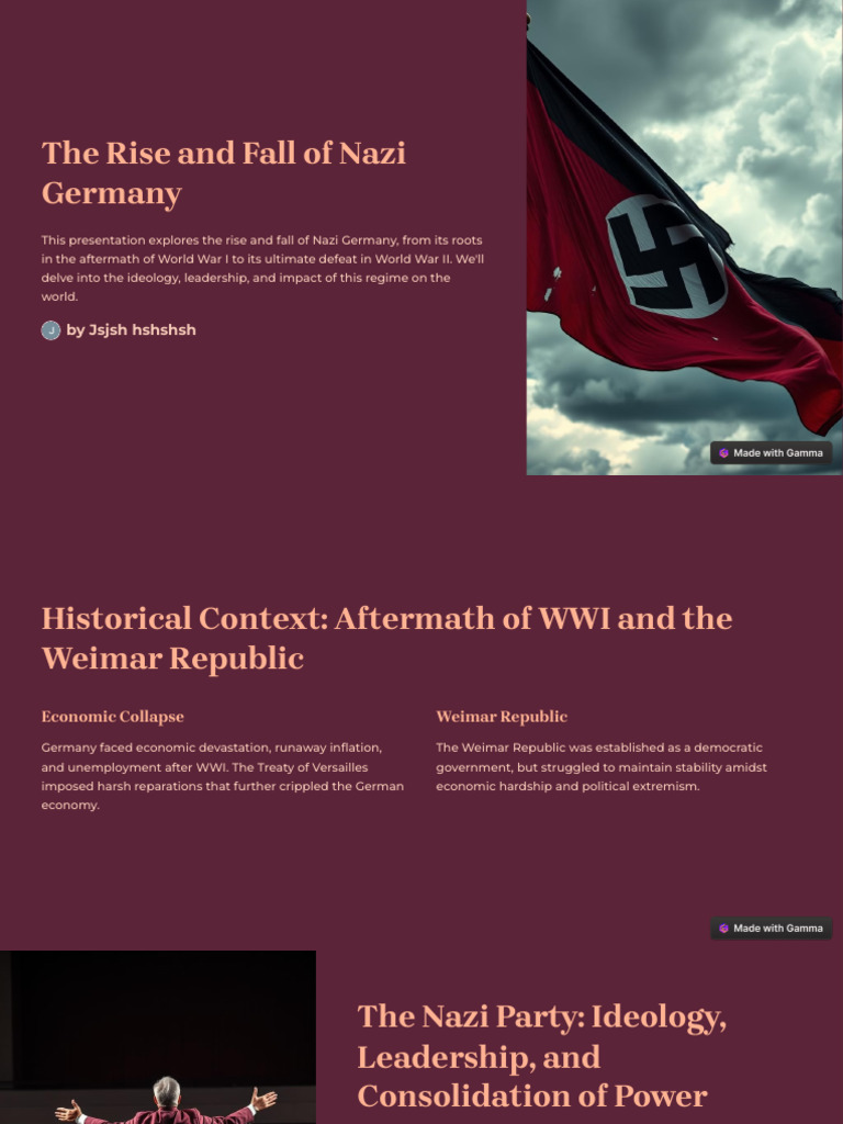 The Rise and Fall of Nazi Germany | PDF | Nazi Germany | World War II