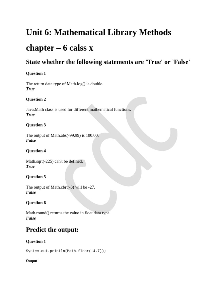 CHAPTER_6_CLASS_X | PDF | Mathematics | Computer Programming