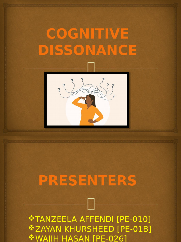 Understanding Cognitive Dissonance | PDF | Cognitive Psychology | Cognitive Science