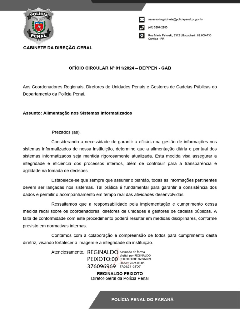 Ofício Circular 011-2024 | PDF