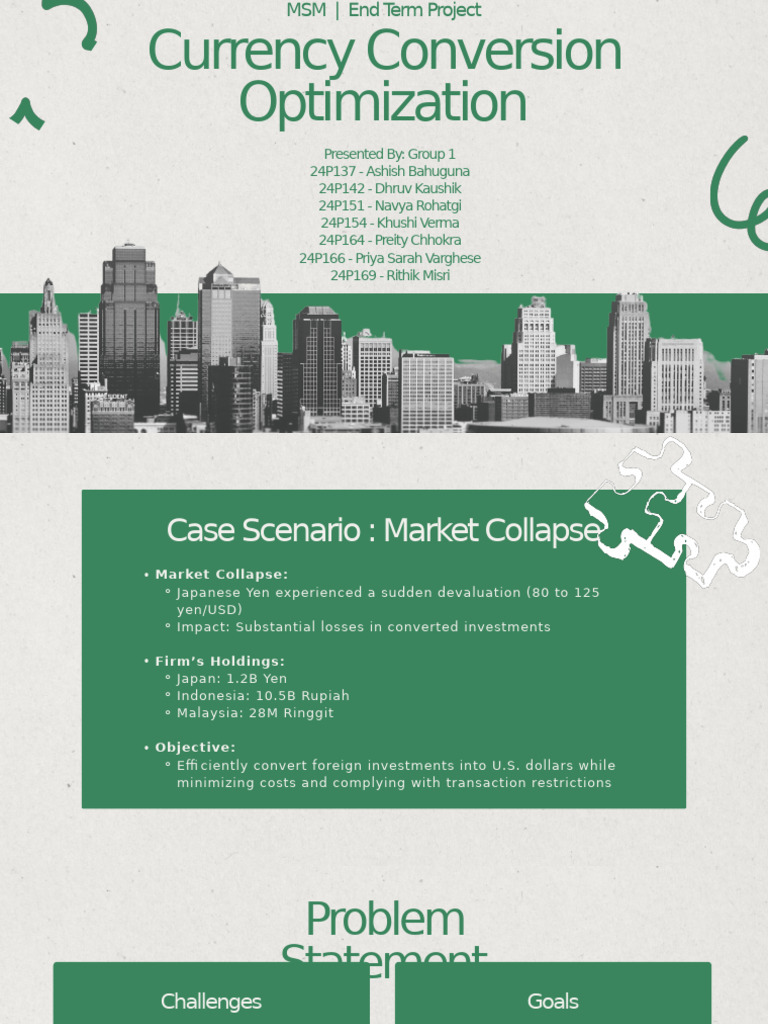 Group 1 PPT Currency Conversion Optimization | PDF | Exchange Rate | Currency