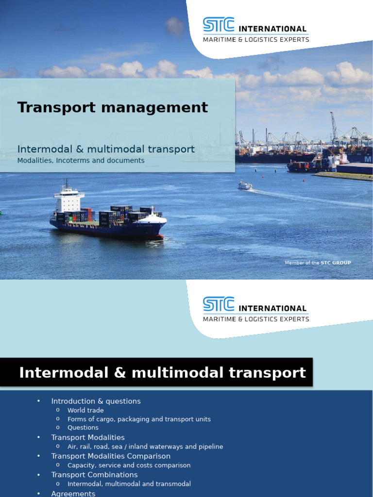 Intermodal & Multimodal Transport Overview | PDF | Transport ...