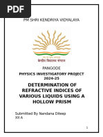 Hollow Prism Physics Investigatory Project Class 12 CBSE | PDF ...