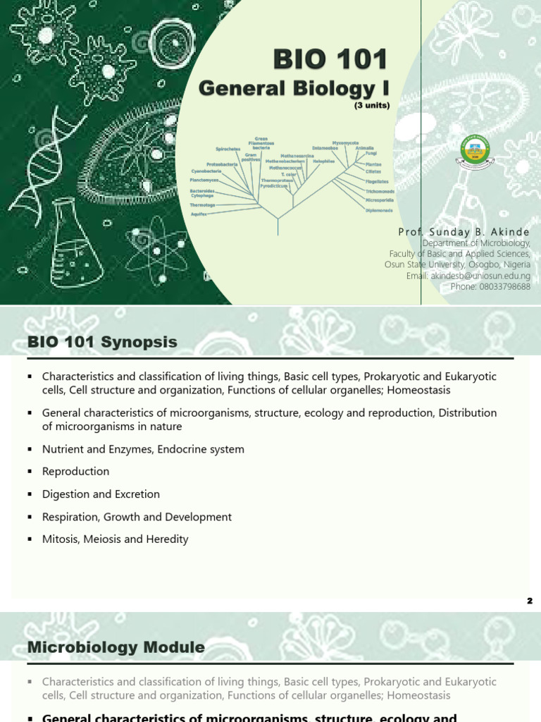 Microbiology 101: Overview and Classification | PDF | Microorganism ...