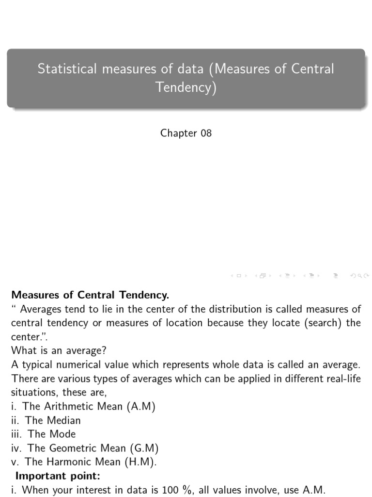 Chapter 8 by Hiba Aftab | PDF | Mean | Arithmetic Mean