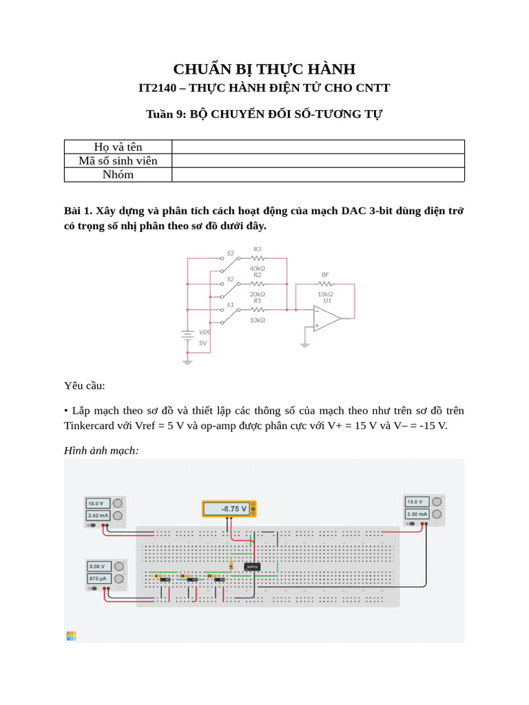 Lab 09 - CB - [Họ và tên] - [MSSV] | PDF