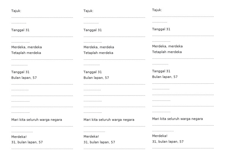 Tanggal 31 | PDF