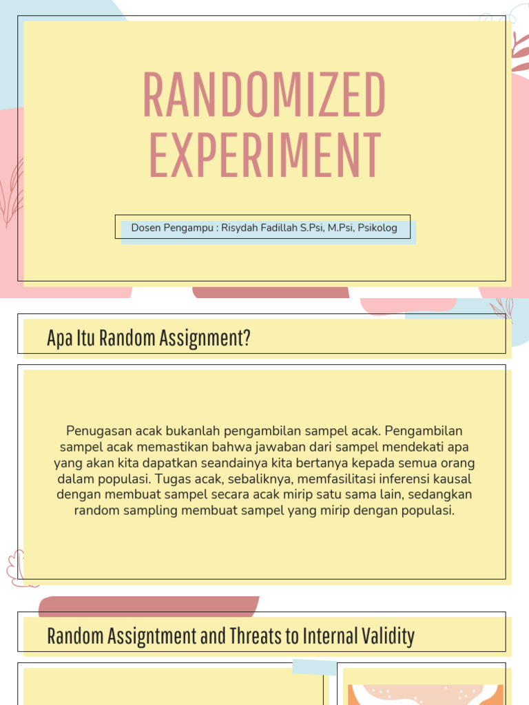 Kelompok 8 - Randomized Experiment | PDF