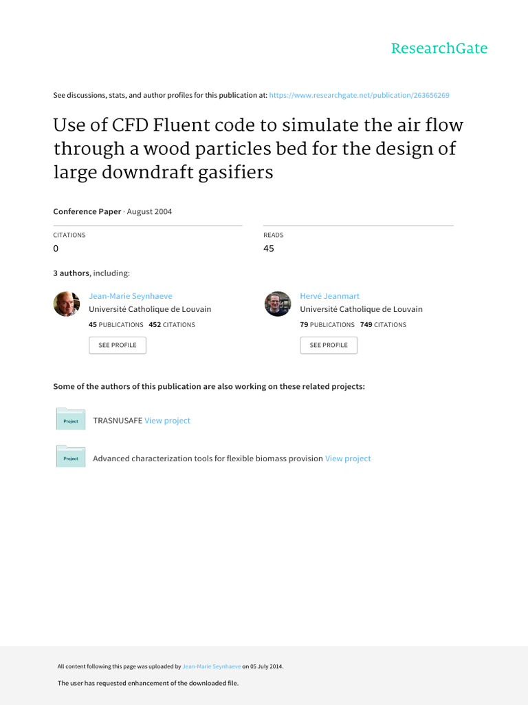 Use of CFD Fluent Code To Simulate The Air Flow Through A Wood Particles Bed | PDF ...