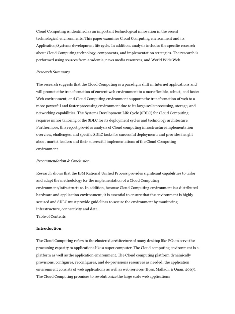 SDLC On Cloud Computing | PDF | Cloud Computing | Software Development Process