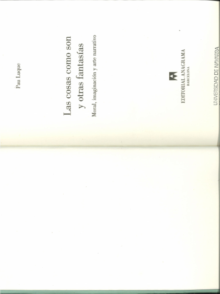 Pau Luque - Las Cosas Como Son - Intro | PDF