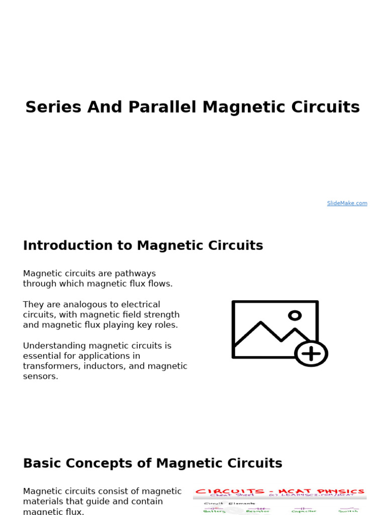 Series and Parallel Magnetic Circuits | PDF | Electricity ...