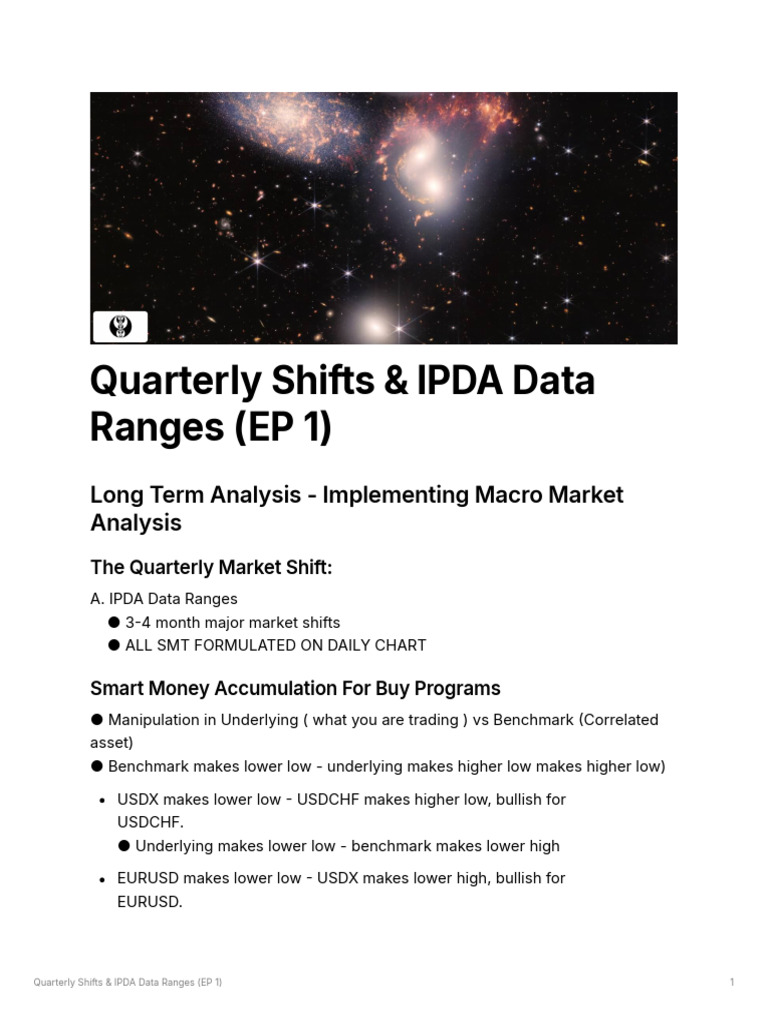 Quarterly Shifts IPDA Data Ranges (EP 1) | PDF | Microeconomics | Economics