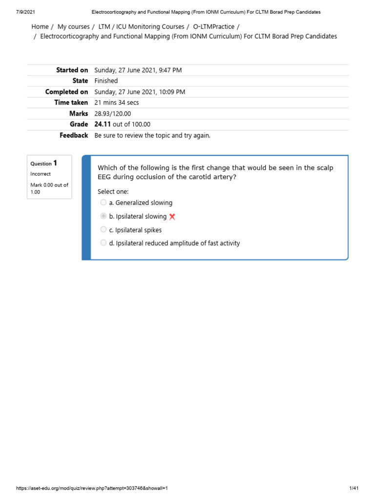 Electrocorticography and Functional Mapping (From IONM Curriculum) For ...