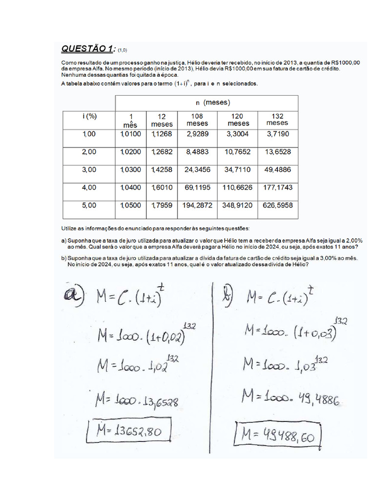 gabarito-PROVA-MAT--4BIM | PDF