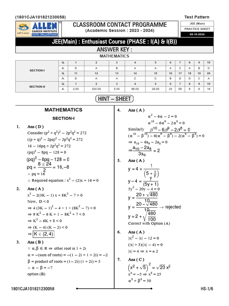 quad eqn soln | PDF | Mathematics | Mathematical Objects
