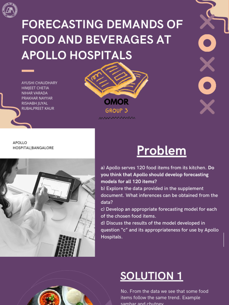 OMOR Group 3 - Forecasting | PDF | Forecasting | Data Analysis