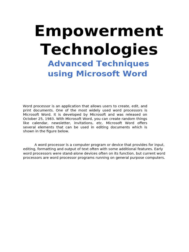 Reviewer Empowerment Technologies | PDF | Infographics | Spreadsheet