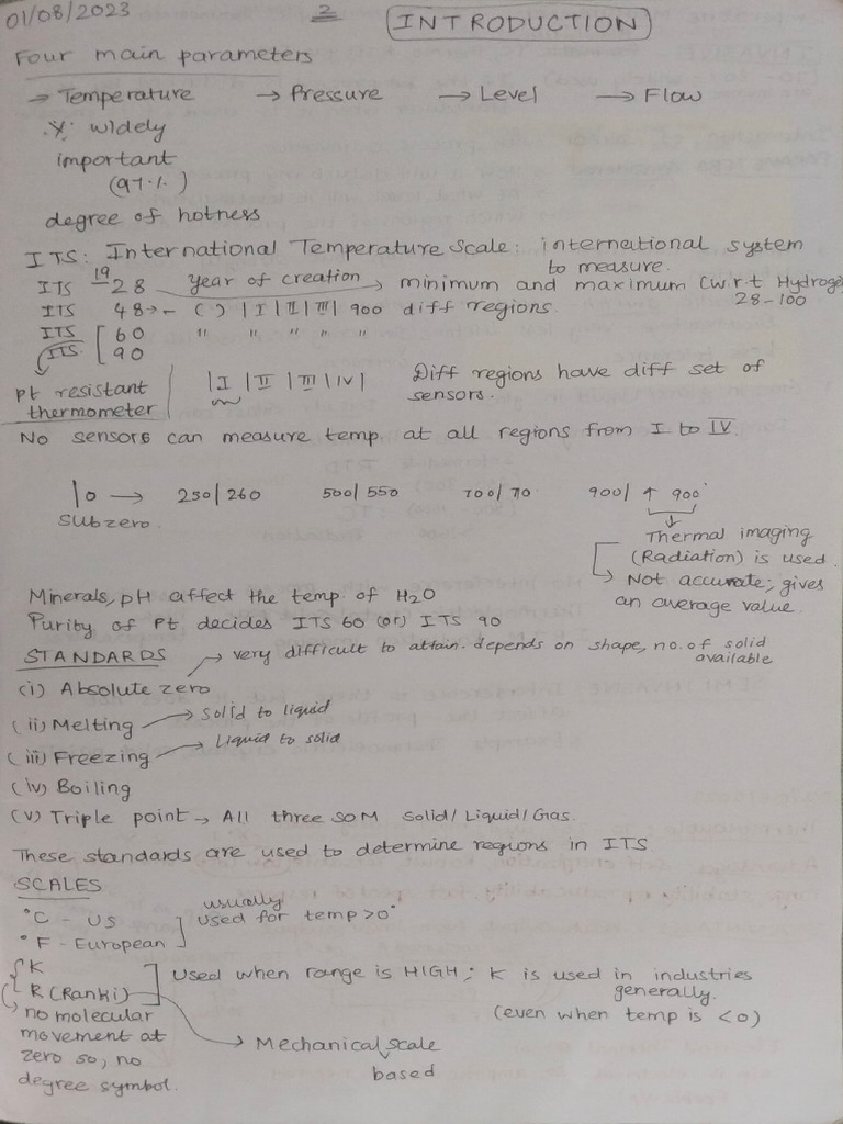 RK Temp Notes | PDF | Scientific Phenomena | Temperature