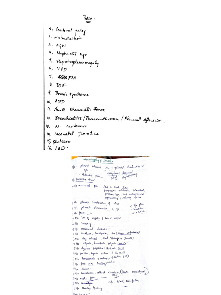 pedia case proforma | PDF