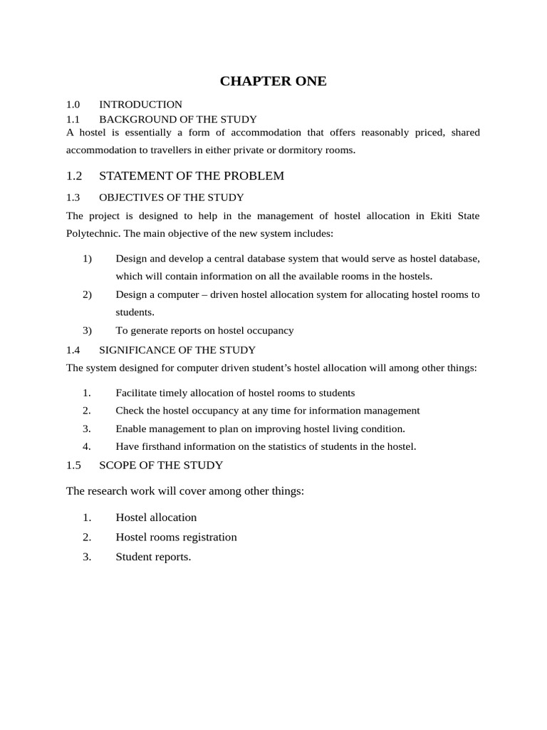 Development and Implementation of a Computerized Hostel Allocation Management System | PDF