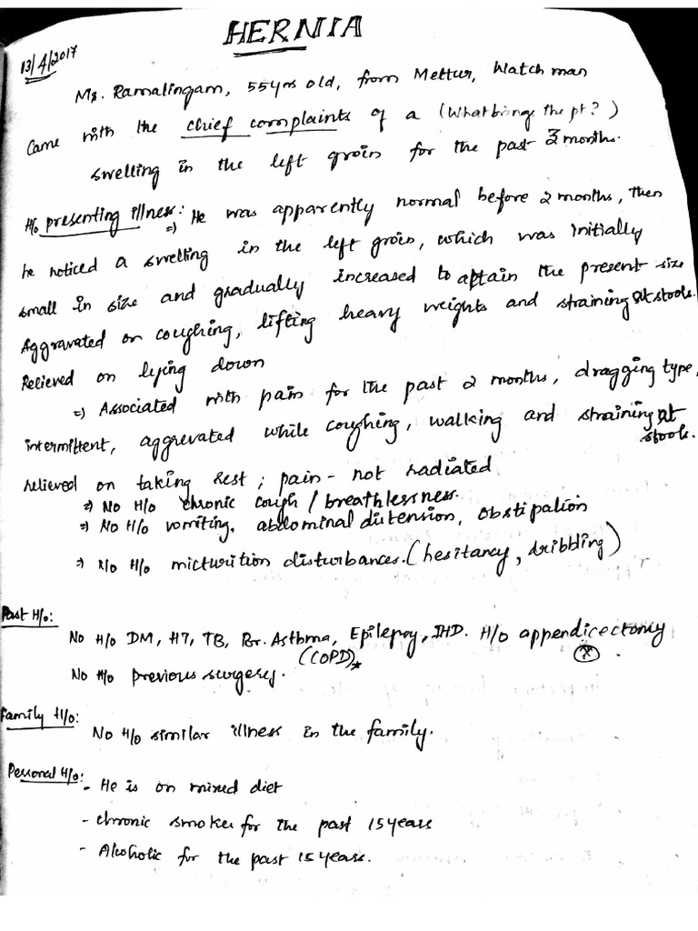 Surgery Proforma | PDF