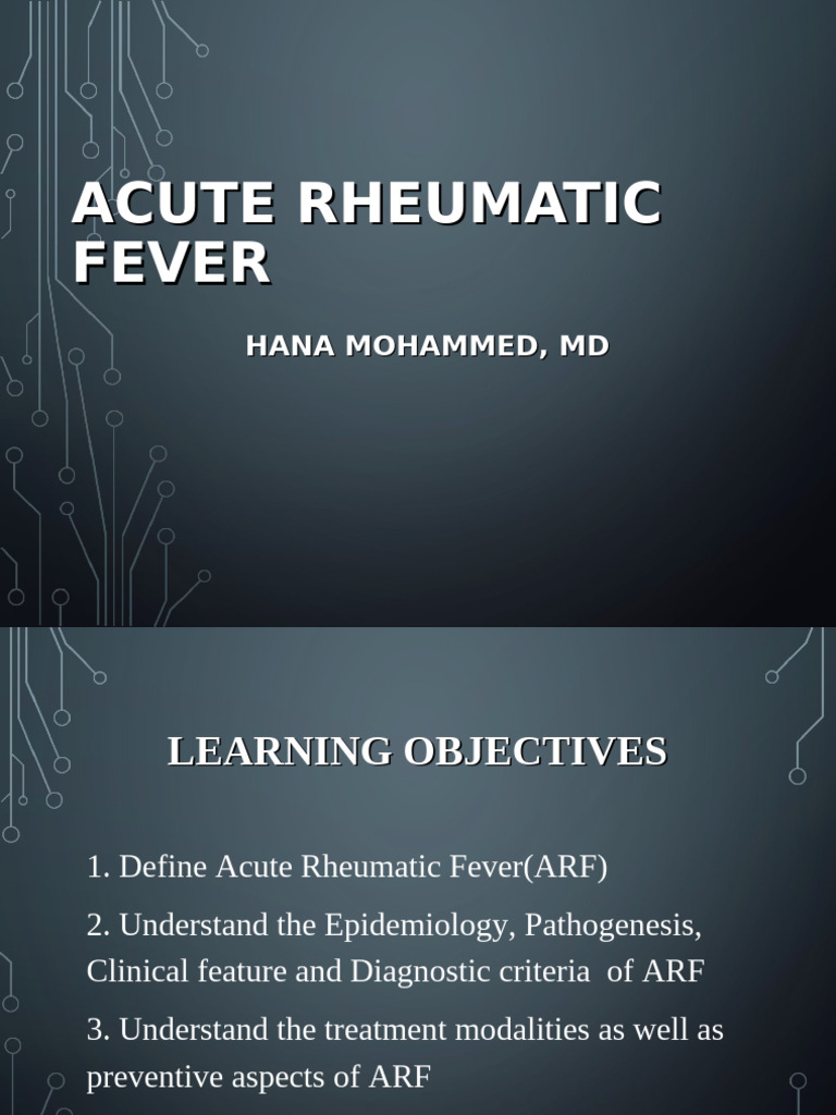 Understanding Acute Rheumatic Fever | PDF | Heart | Medicine