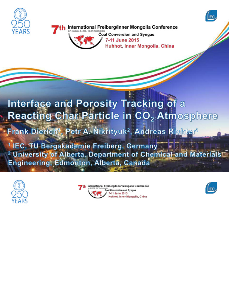 Interface and Porosity Tracking of A Reacting Char Particles | PDF ...