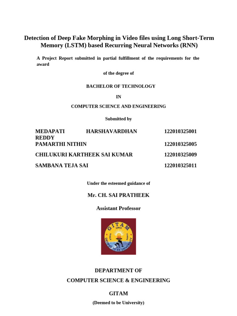 Final Project Documentation | PDF | Deep Learning | Artificial Intelligence