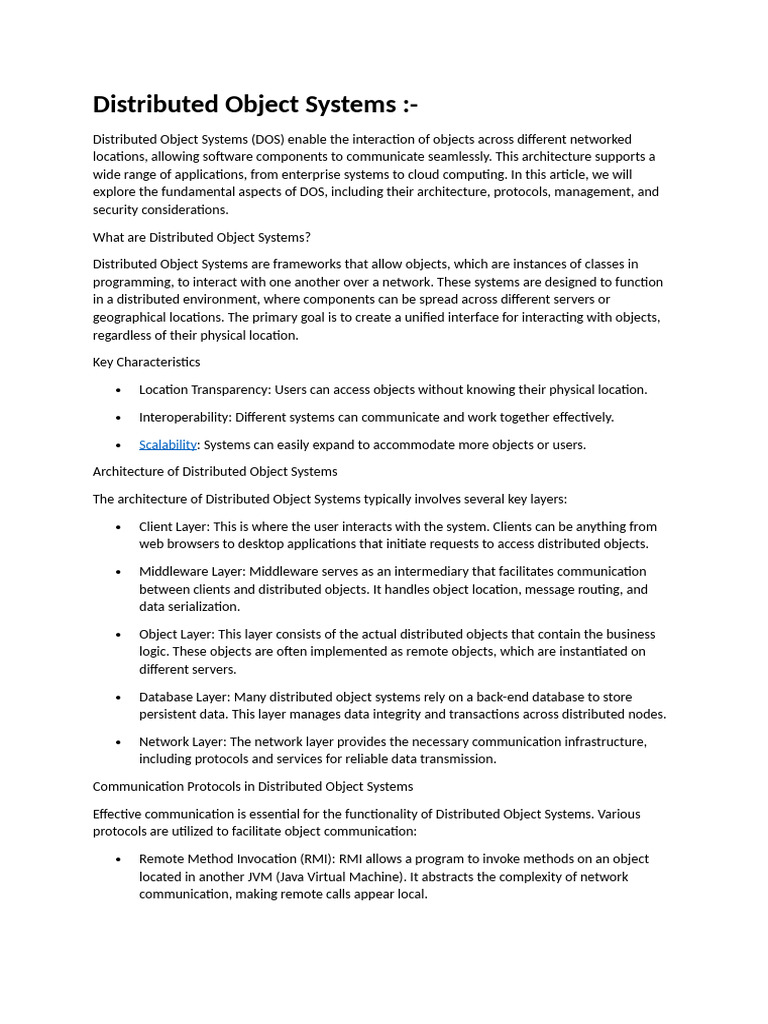 Unit 2 Pdf Common Object Request Broker Architecture Object