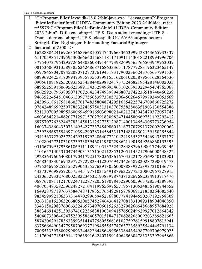 Factorial | PDF