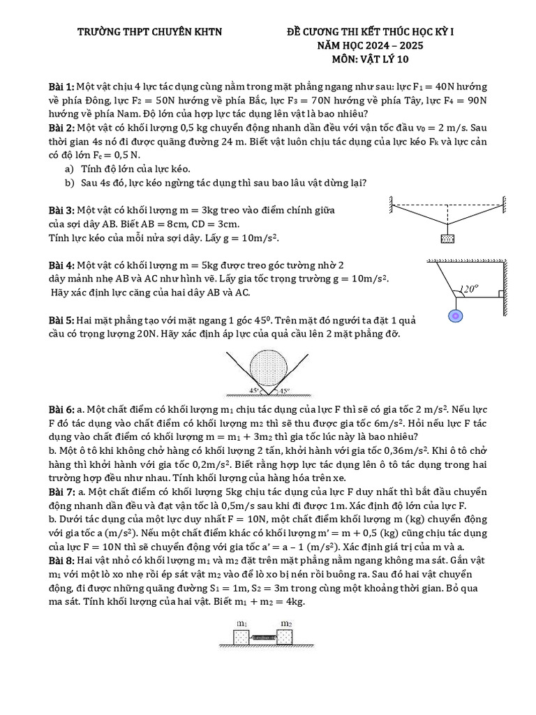 Đề cương Văn HK1 lớp 10 2024-2025 (THPT Chuyên KHTN) | PDF