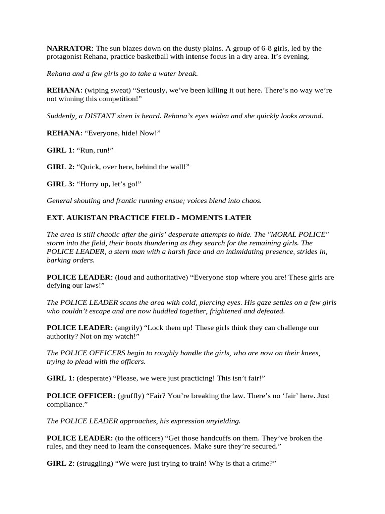 updated script | PDF | Handcuffs