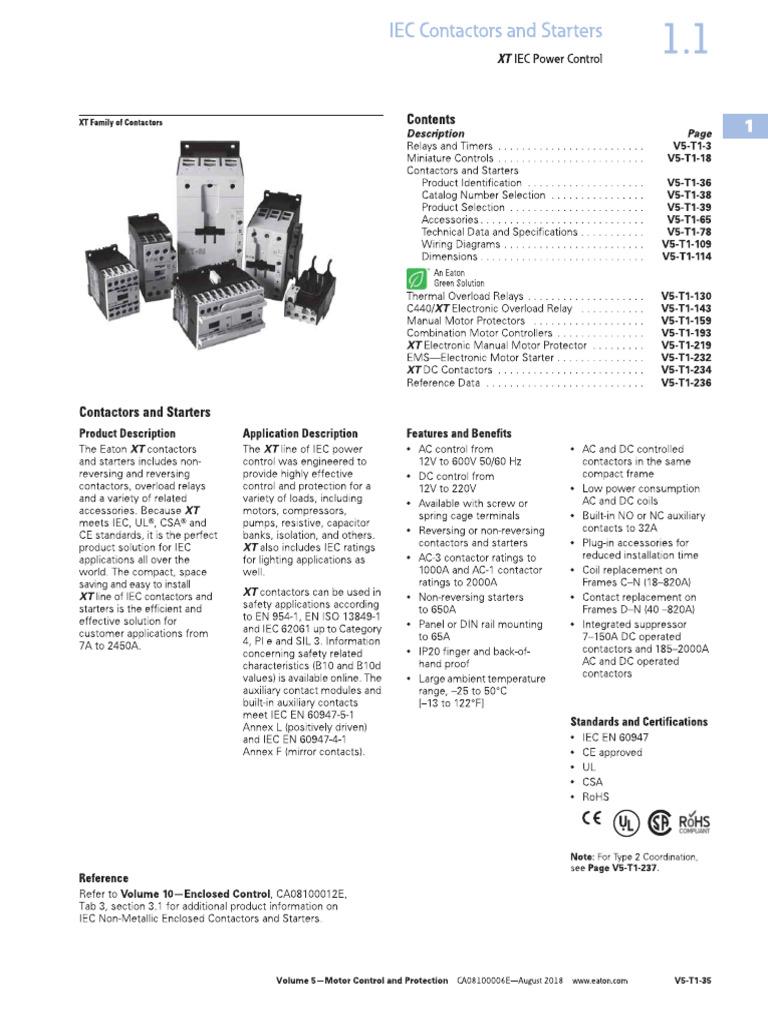 Eaton XTCE Datasheet | PDF