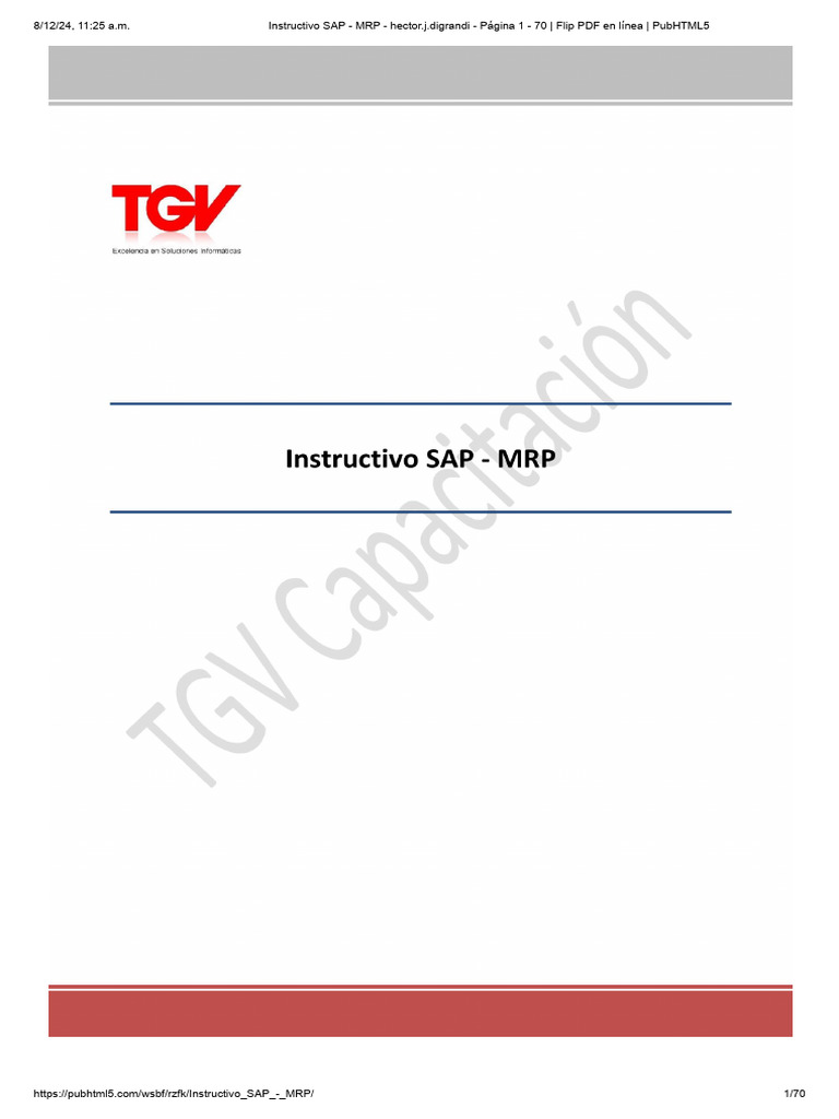 Manual Sap Paso A Paso MRP | PDF