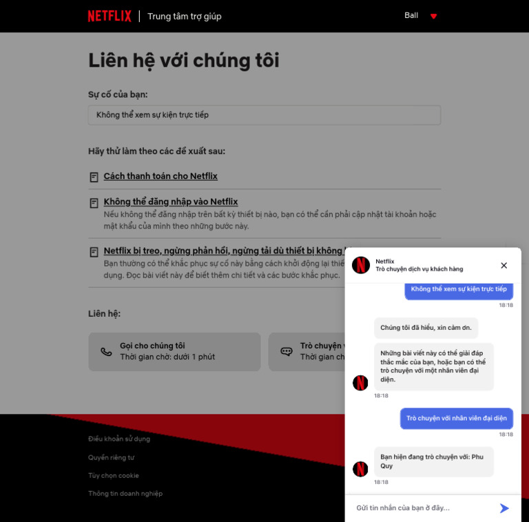 Liên Hệ Với Chúng Tôi Trung Tâm Trợ Giúp Của Netflix | PDF