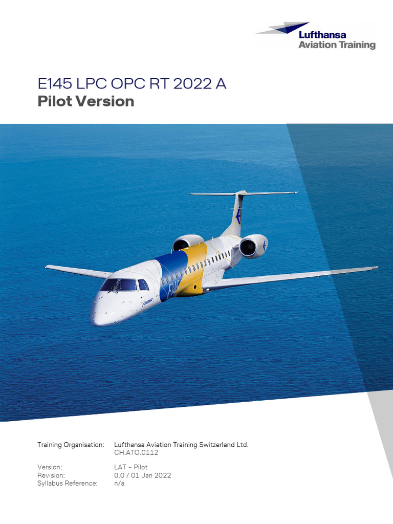 E145 RT Syllabus 2022 Jan Jun Pilot Version | PDF | Situation Awareness | Leadership