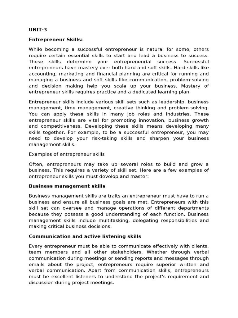Lecture Notes (2) | PDF | Entrepreneurship | Critical Thinking Lecture Notes (2) | PDF | Entrepreneurship | Critical Thinking