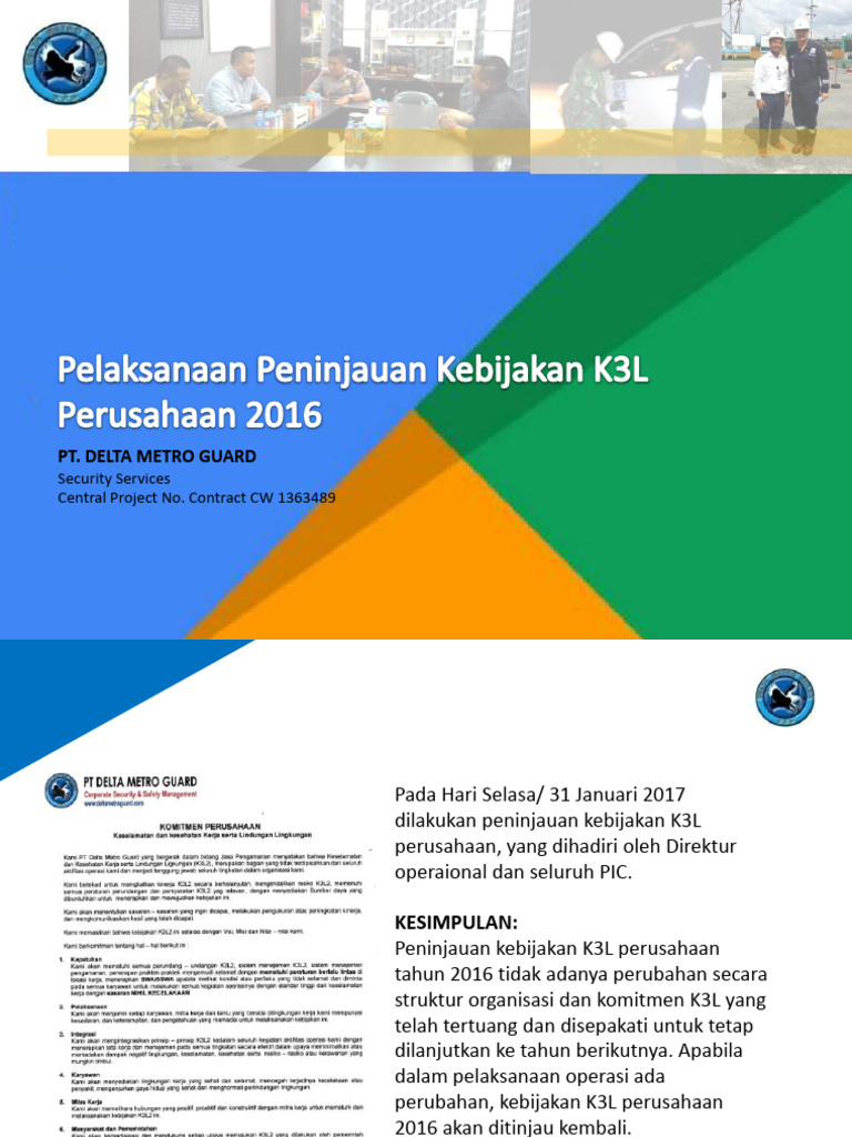 Tinjauan Kebijakan K3L | PDF