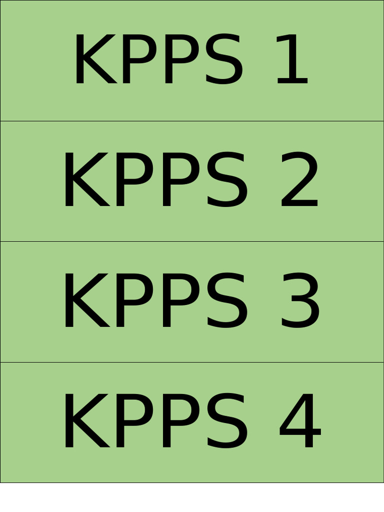 KPPS 1 | PDF