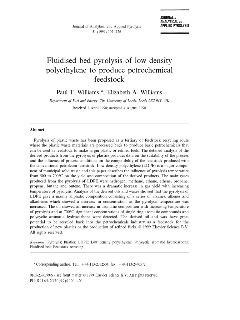 10-paper-pirolisis de polietileno de baja densidad | PDF | Cracking ...