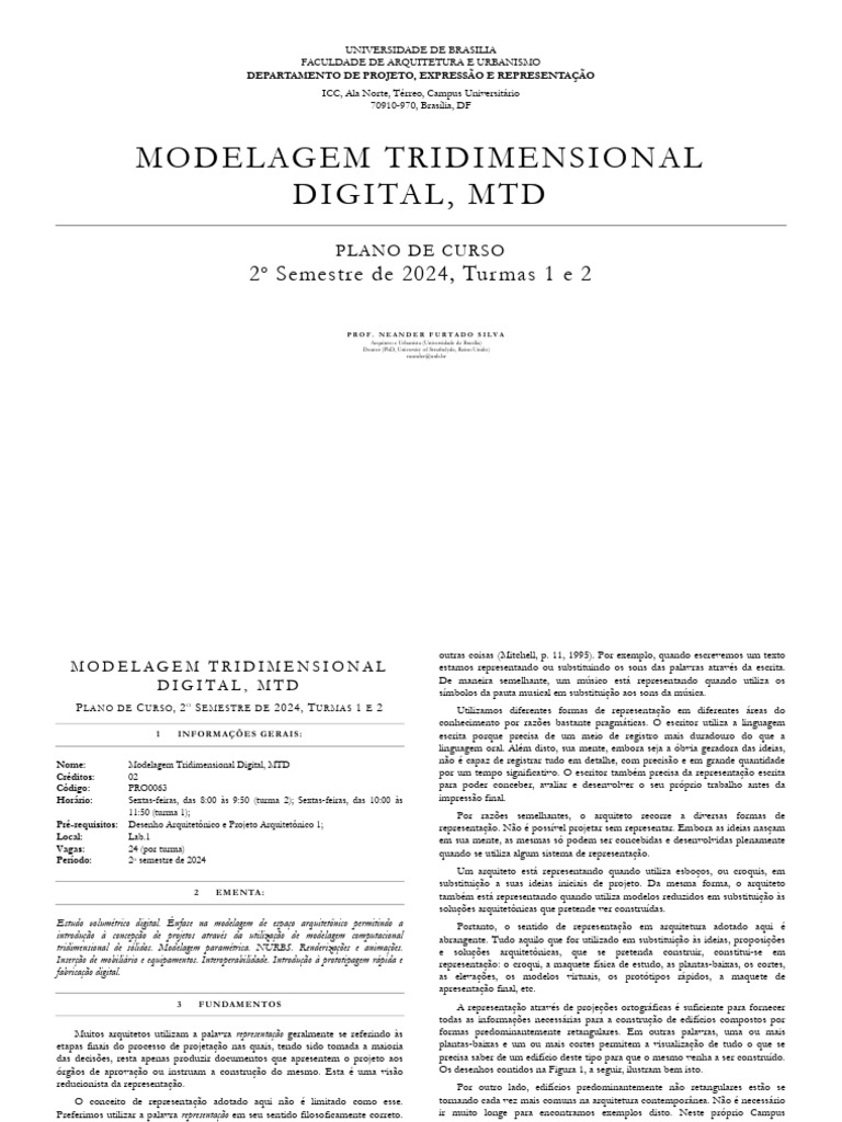 plano_de_curso_MTD_2_2024_turmas 1 e 2 (1) | PDF | BIM