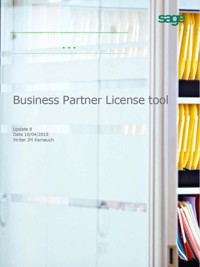partner_license_tool | PDF | User (Computing) | Computer File