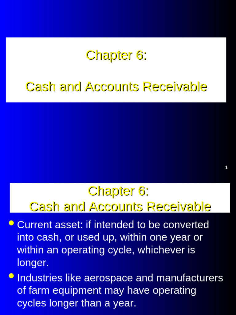 Chapter 6 Cash and Accounts Recivables Students | PDF | Bad Debt ...