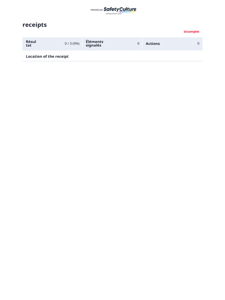 Receipt Verification Checklist | PDF
