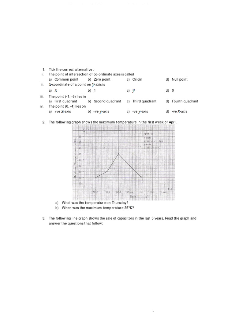 CBSC Grade 8 Graph | PDF