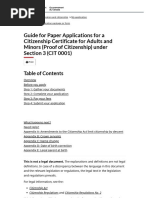 Document Checklist: Application For A Citizenship Certificate (Proof of ...