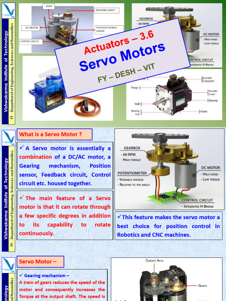 3.6 - Servo Motor | PDF | Electric Motor | Servomechanism