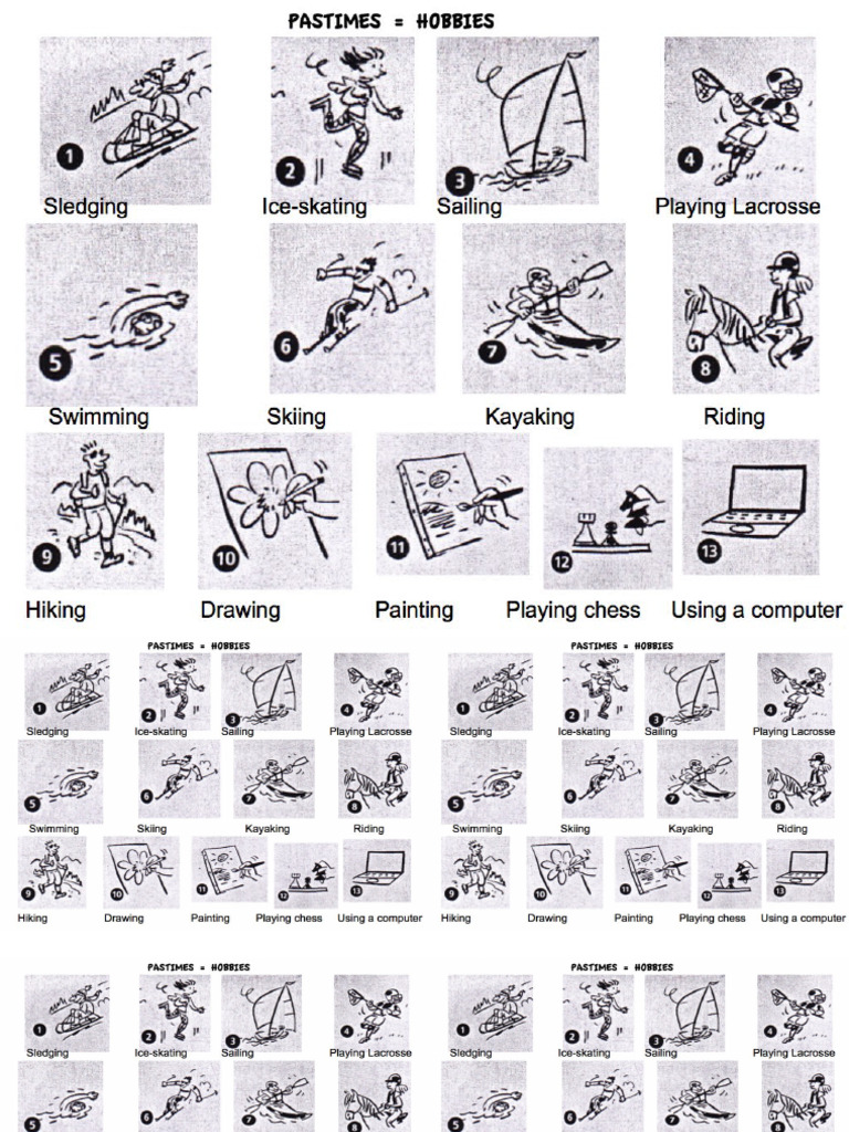 Pastimes Hobbies Version Élèves | PDF
